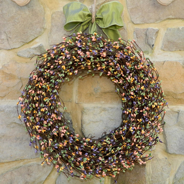 Mixed Spring Pip Berry Wreath | Ever Blooming Originals